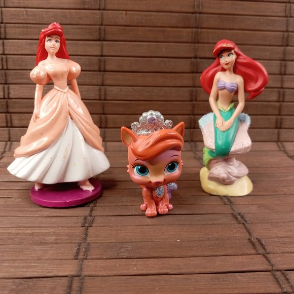 Disney | Toys | Disney Princess Ariel Little Mermaid 3 Figurines Cake ...